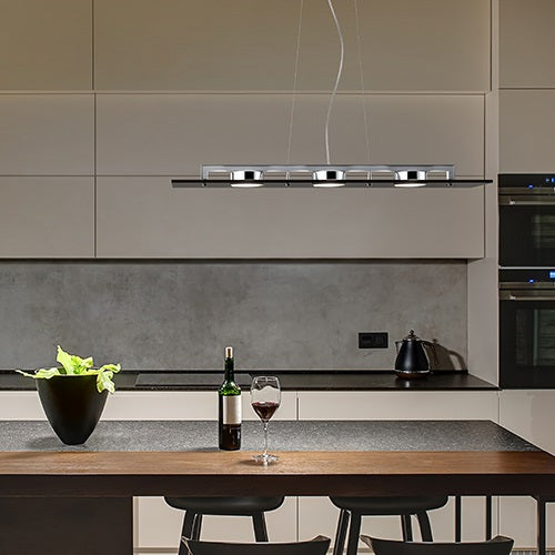 P-FLAT ペンダントライト 3灯 スモーク W870mm - YAMAGIWA OnlineStore