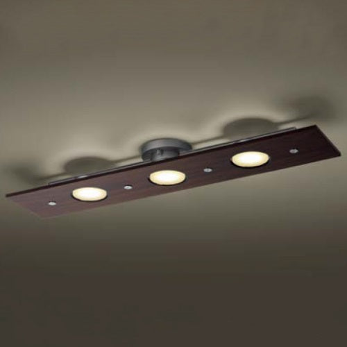 【廃番】YAMAGIWA（ヤマギワ）シーリング照明 P-FLAT 3灯 ローズウッド（ランプ別売） - YAMAGIWA OnlineStore