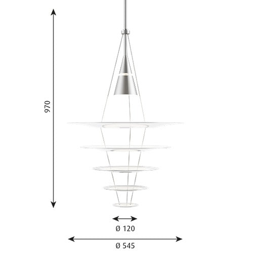 Louis Poulsen（ルイスポールセン）ENIGMA 545 ホワイト Φ545mm - YAMAGIWA OnlineStore